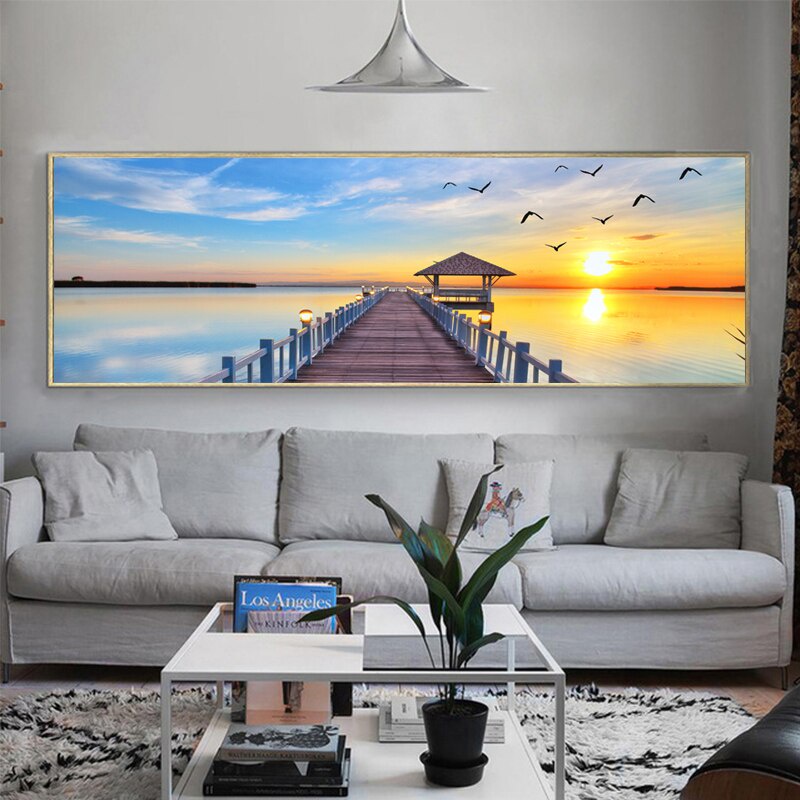 Modular Pictures Landscape Wall Art Painting For Living Room Cuadros ...