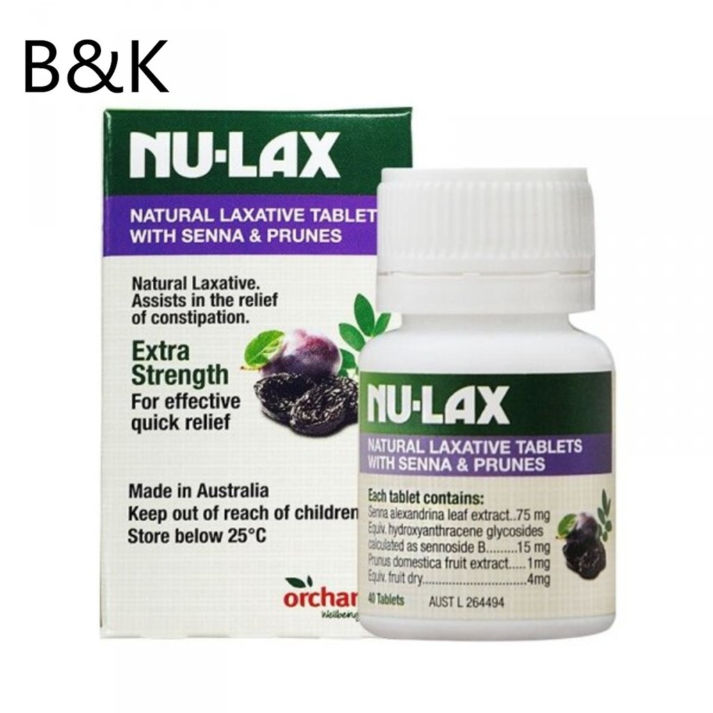(Ready Stock)Nulax Natural Laxative Tablets with Senna and Prunes (40 ...