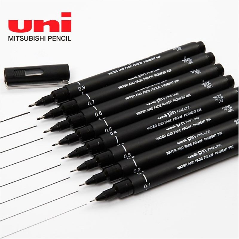 Uni Pin Drawing Pen ( 0.05mm to 1.2mm) | Shopee Malaysia