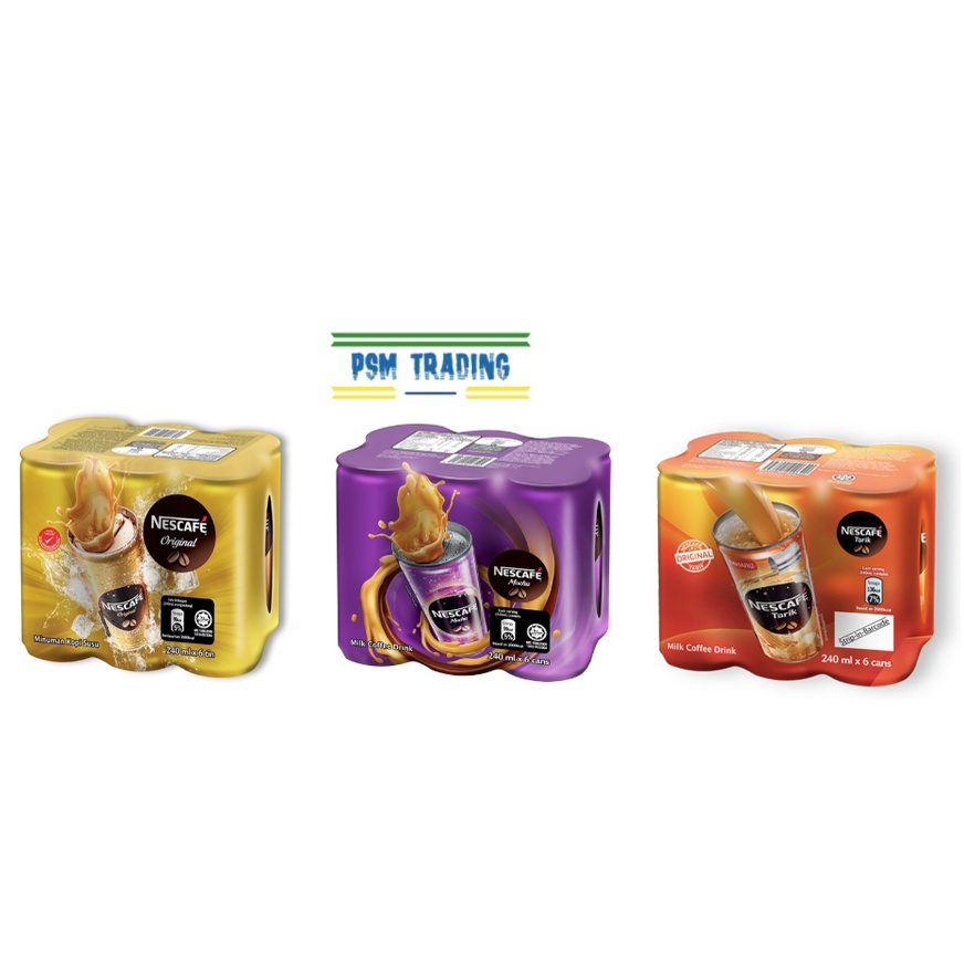 Nescafe Original/Mocha/Tarik (240ml x 6) | Shopee Malaysia