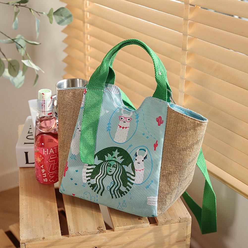 Starbucks Women Canvas Tote Bag/Lunch Bag/Casual Canvas Handbag/Student ...