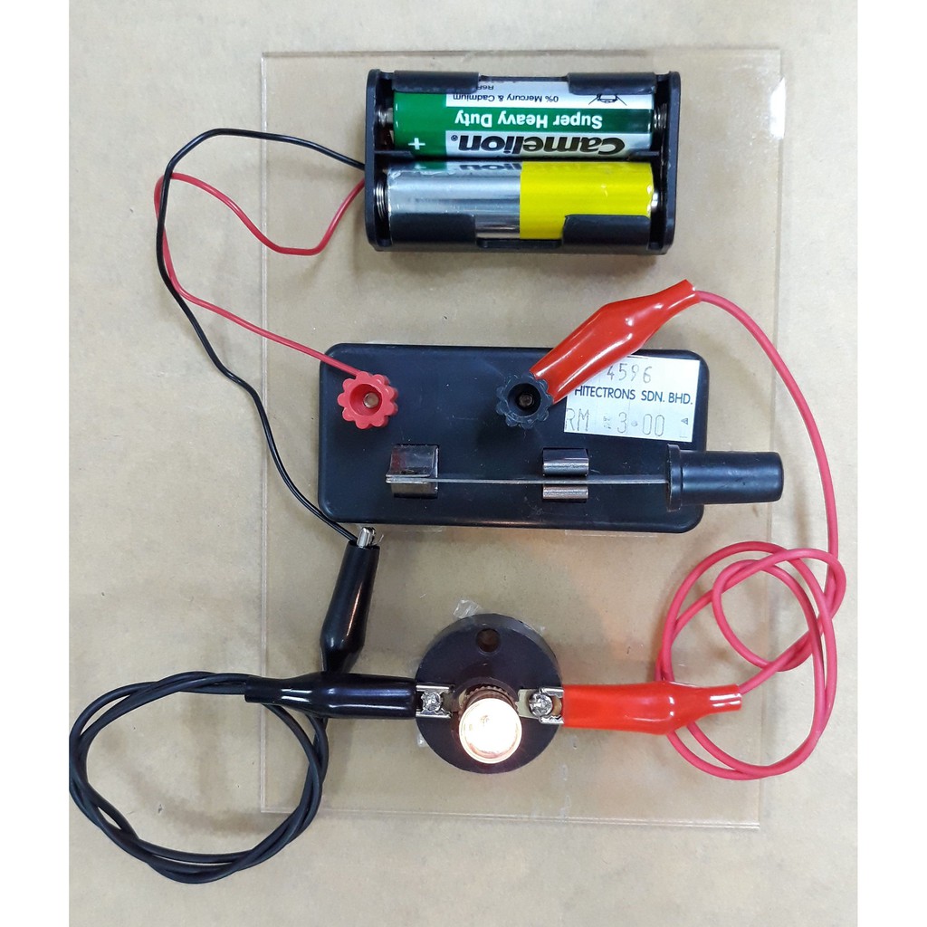 RBT PROJECT SIMPLE BULB CIRCUIT WITH KNIFE SWITCH , REKA BENTUK ...