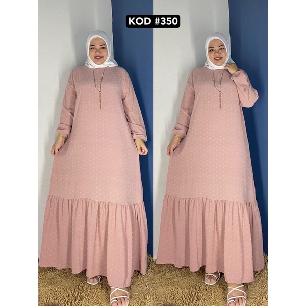 [ DRESS RAYA ROPOL PLUSSIZE ] baju raya terbaru dress viral noir look ...