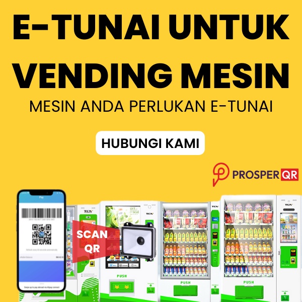 Prosper QR TCN Vending Machine eWallet Payment Terminal Cashless System ...