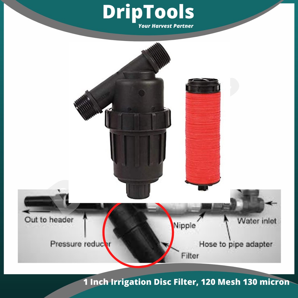 1 Inch or 3/4 Inch Y Type Irrigation Disk Filter 120 Mesh 130 Micron ...
