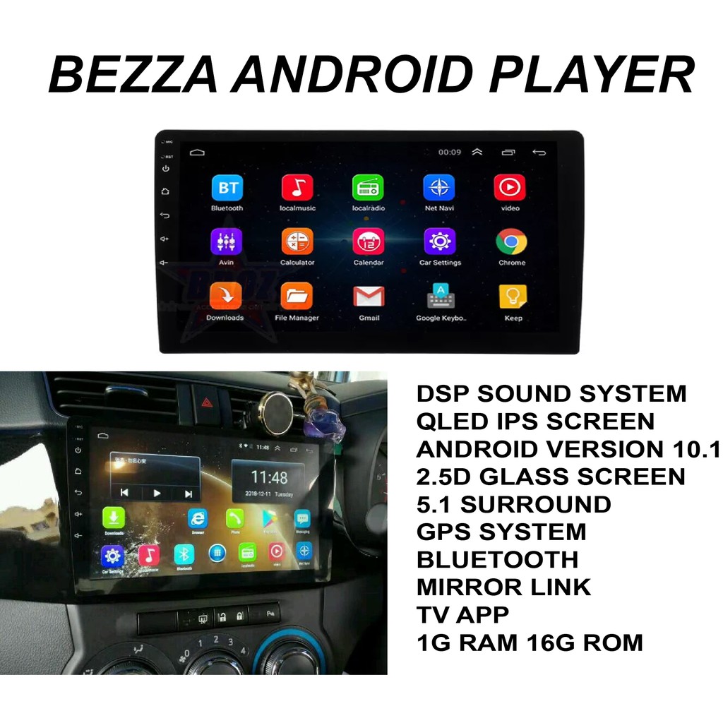 FULL SET PERODUA BEZZA ANDROID PLAYER AND CASING | Shopee Malaysia