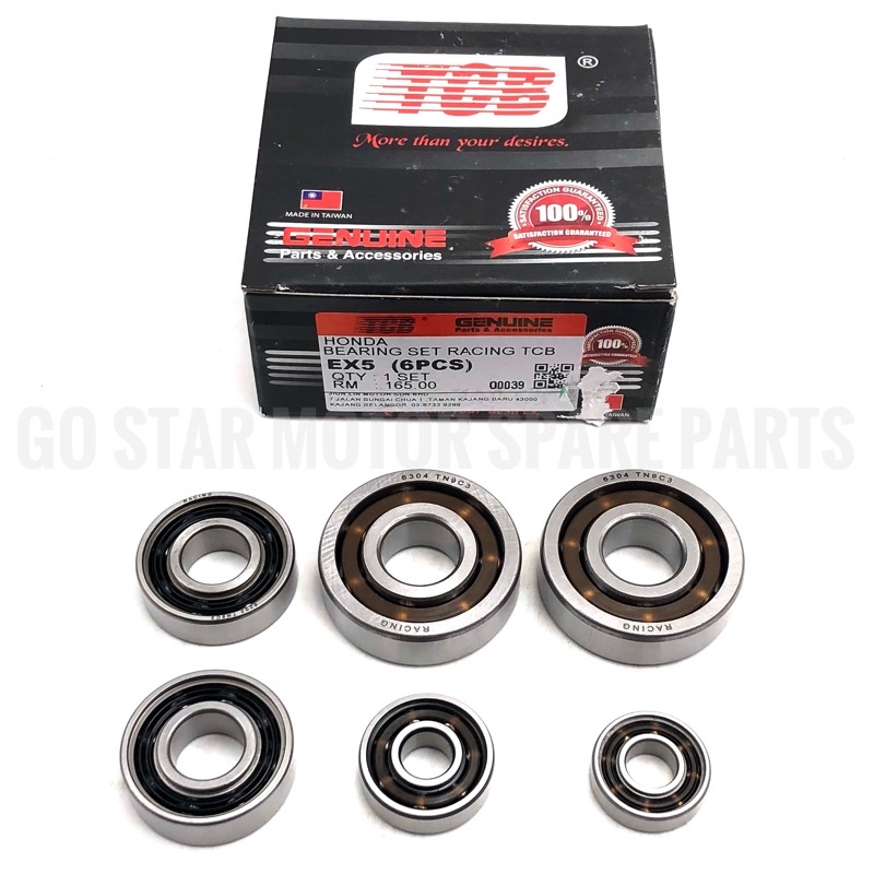 Racing Fiber Engine Bearing Full Set HONDA EX5 HP / DREAM EX5DREAM ...