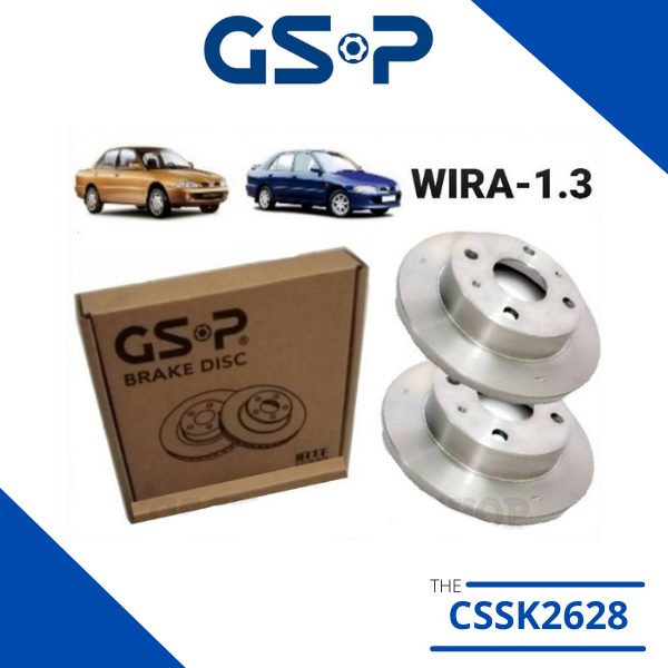 WK GSP PROTON WIRA 1.3 BRAKE DISC ROTOR FRONT 1SET=2PCS GSP ORIGINAL ...