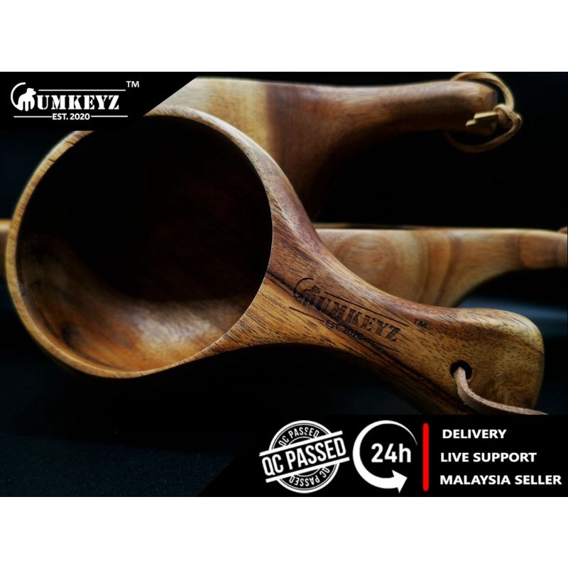 Handmade Kuksa Cup Wooden Cup Handcraft Cup Cawan Kraftangan Dengan ...