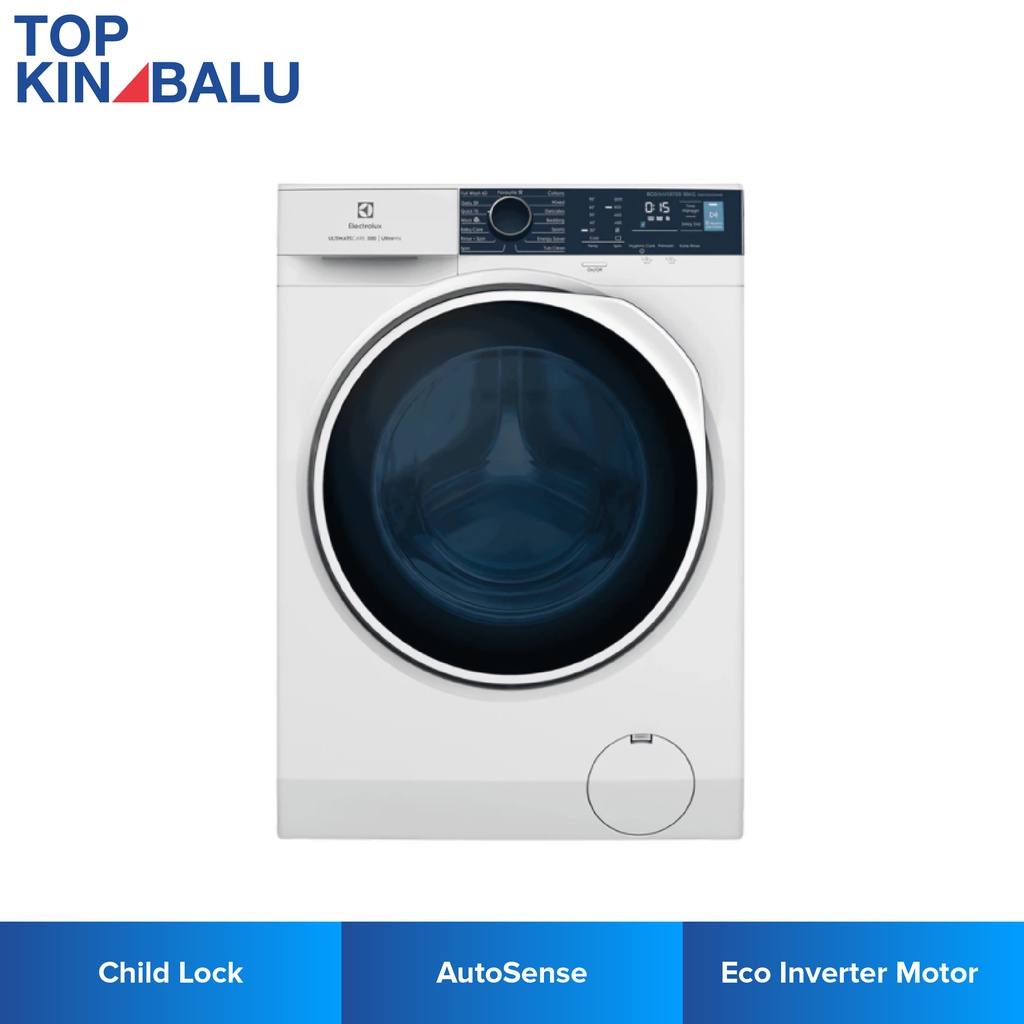 [SABAH ONLY] ELECTROLUX 10KG EWF1024P5WB FRONT LOAD WASHING MACHINE ...