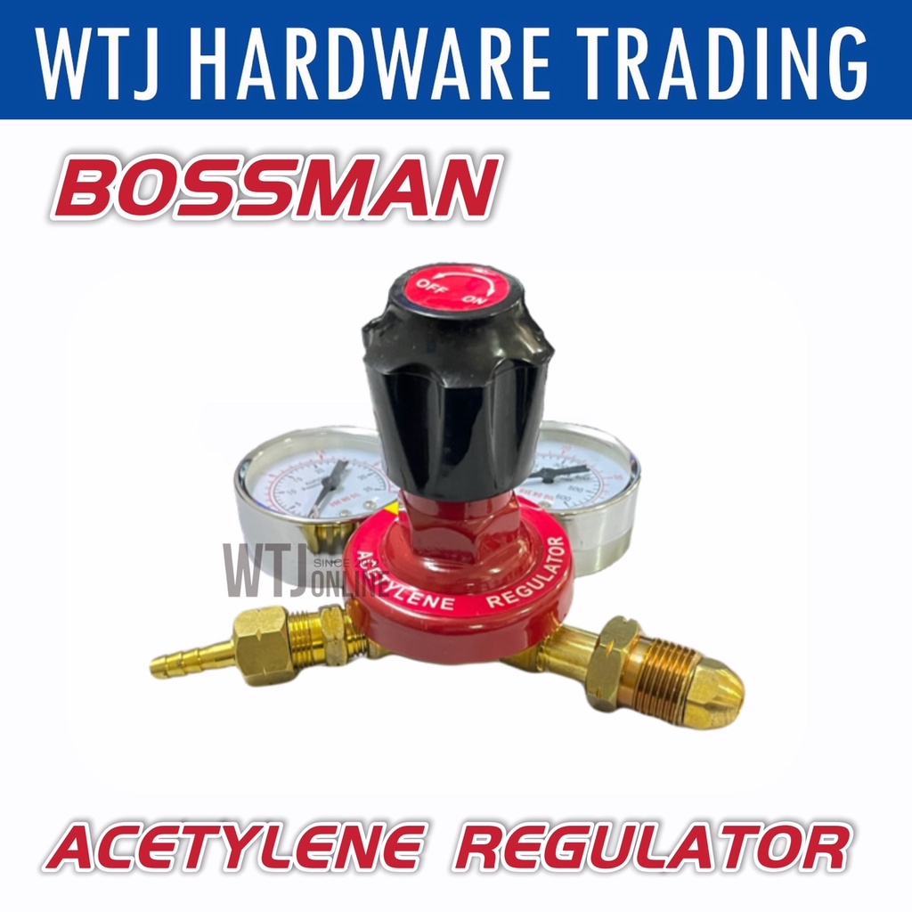 BOSSMAN BBA 140 HEAVY DUTY BRASS MADE ACETYLENE REGULATOR EASY USE ...