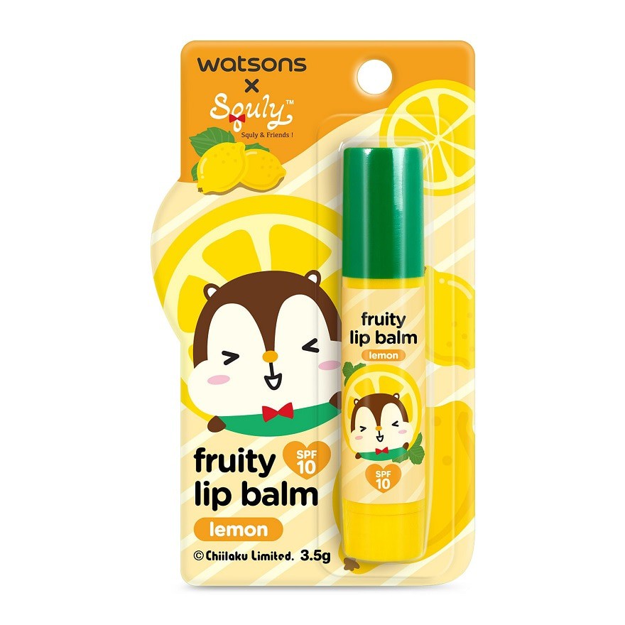 🛍🛒 Watsons X Sourly 3.5g SPF 10 Fruity Lip Balm - Lemon 🍋/ Strawberry 🍓 ...