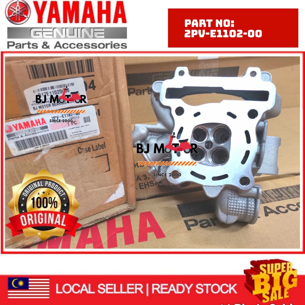YAMAHA Y15ZR / YSUKU CYLINDER HEAD 100% HLY Original 2PV-E1102/B17-E1102-00 | Shopee Malaysia