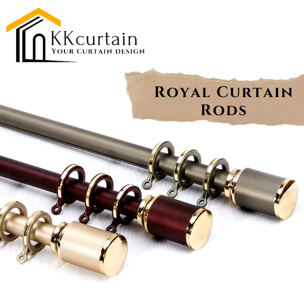 ROYAL CURTAIN ROD! Rod Langsir/Kayu Langsir Aluminium Alloy Single ...
