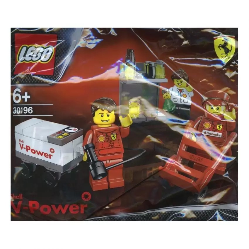 Lego Shell V-Power 30196 Ferrari Pit Crew Minifigures | Shopee Malaysia