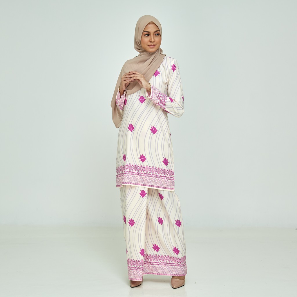 Sopan Warisan CLEARANCE Baju Kurung Moden Songket Bunga Printed ...