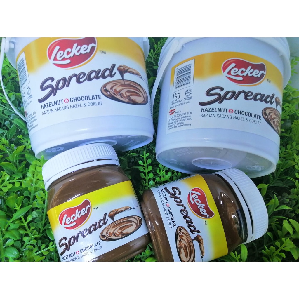 Lecker Spread Hazelnut & Chocolate 1KG/Sapuan Kacang Hazel & Coklat ...