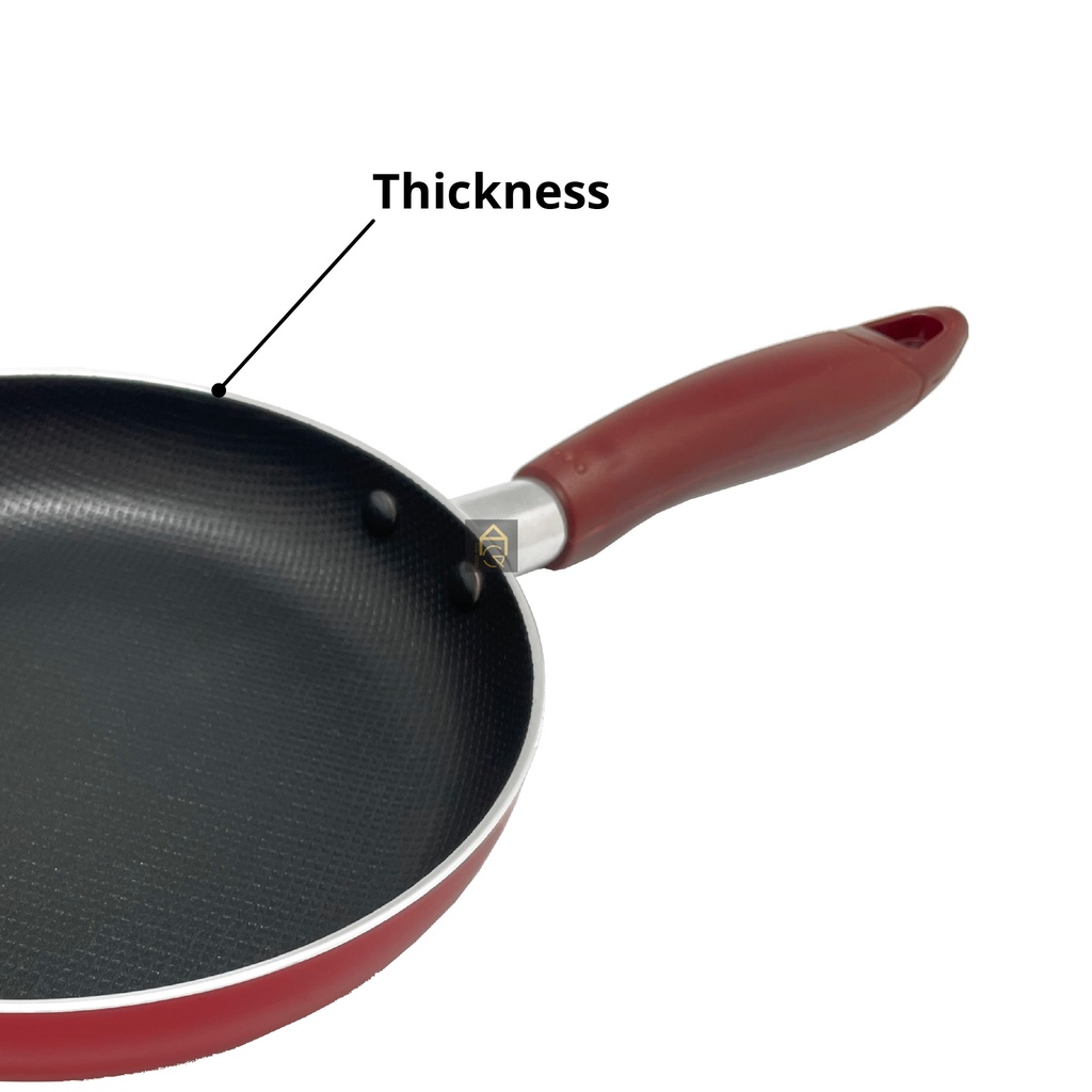 Gdh Bk Non Stick Pan Frying Pan Kuali Leper 18cm 20cm 22cm 24cm