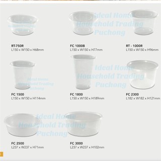 ROUND CONTAINER / RT750R RT1000R Felton PP Container Plastick Mangkok ...