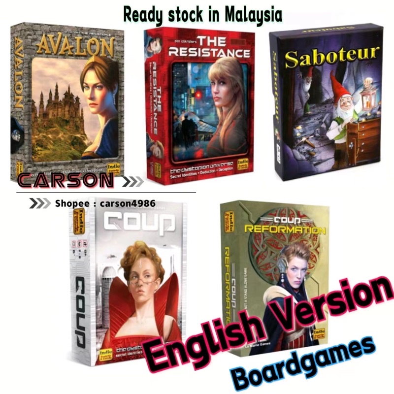 Avalon coup saboteur the resistance coup reformation fun logical ...