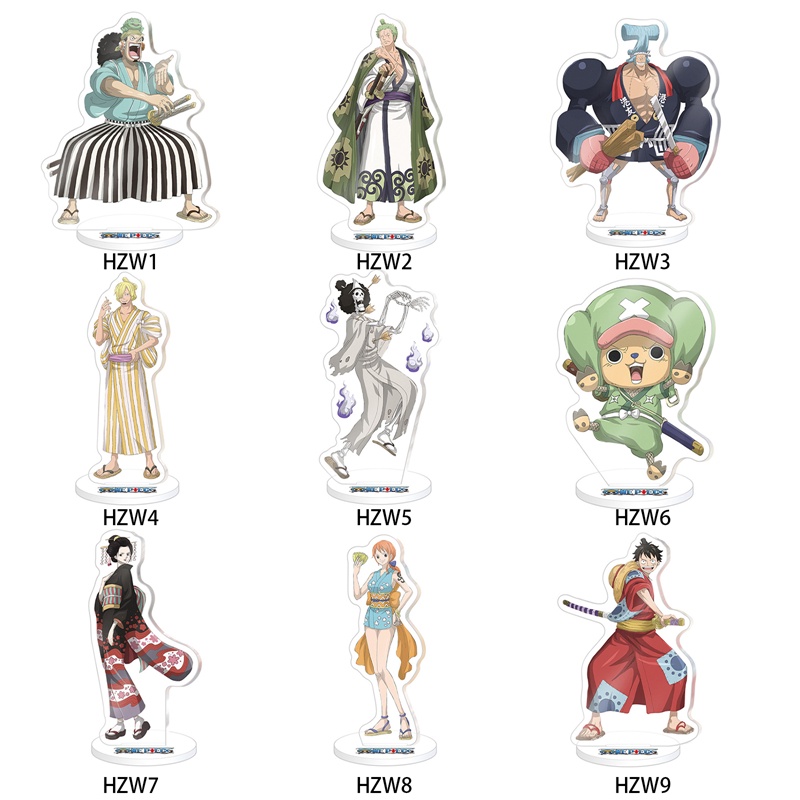 Anime ONE PIECE Figure Acrylic Double-Sided HD Stand Luffy Zoro Nami ...