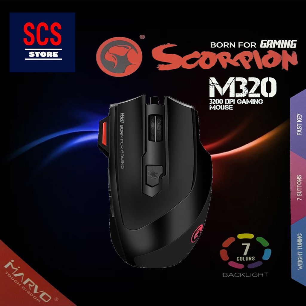 MARVO M320 Scorpion Gaming Mouse | Shopee Malaysia