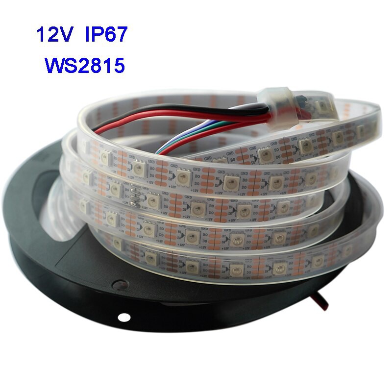 5v 12v 24v WS2812B WS2811 WS2815 Neopixel RGB LED Strip 5m ARDUINO ...