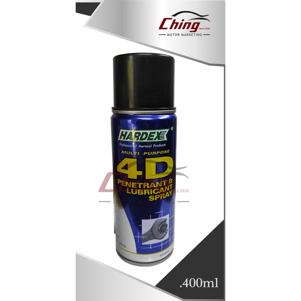 HARDEX - 4D MULTIPURPOSE PENETRANT & LUBRICANT SPRAY (400ML HD440) ANTI RUST | Shopee Malaysia