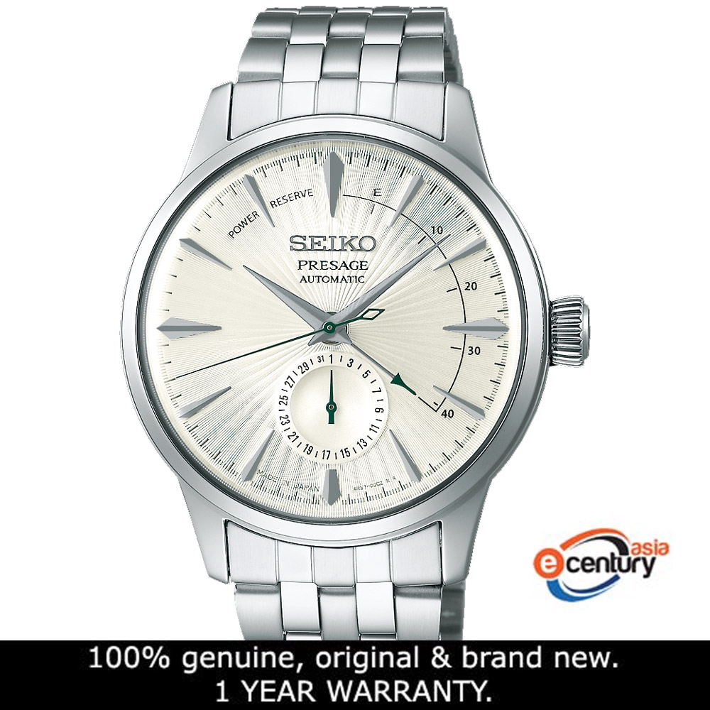 Seiko SSA341J1 Men's Presage Automatic Power Reserve Indicator ...