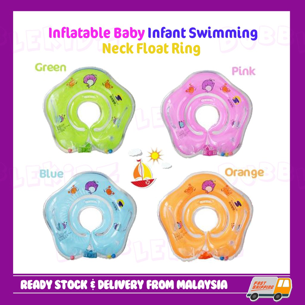 🇲🇾🇲🇾 🏊‍♀️ Inflatable Baby Infant Swimming Neck Float Ring 🏊‍♀️Toddler ...