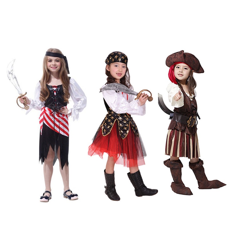 Socute Pirate Children's Day baju budak perempuan Girls Pirate Princess ...
