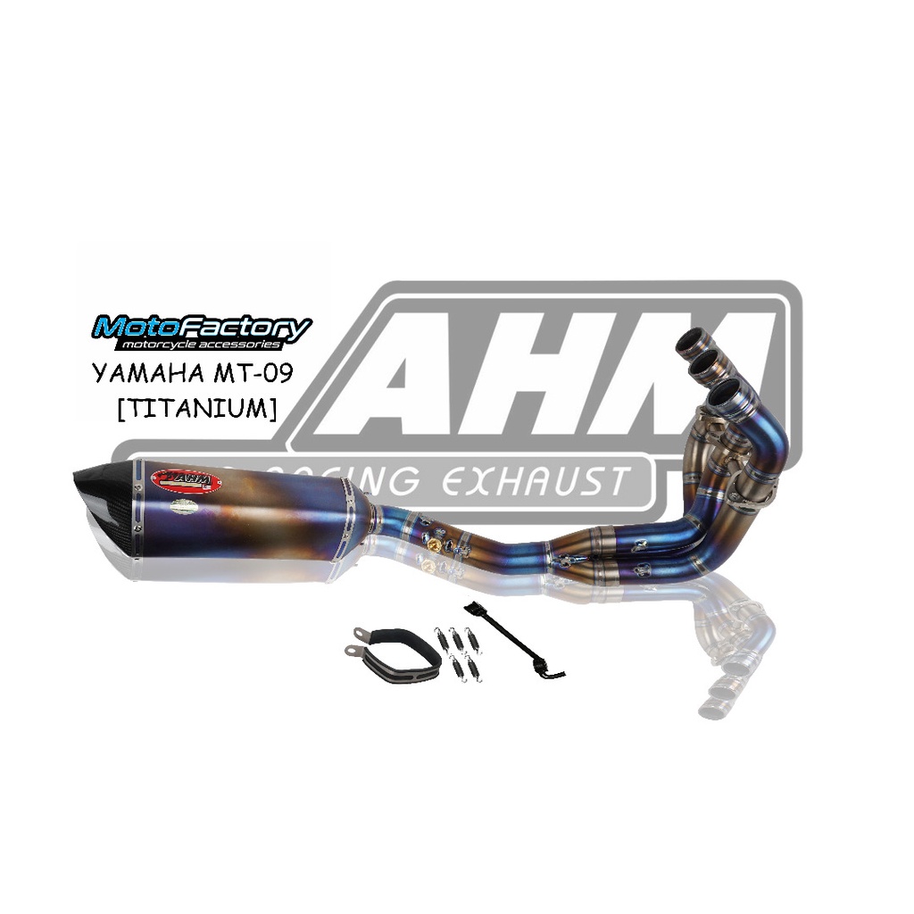 ORIGINAL AHM EXHAUST Z1T SERIES RC EKZOS [FULL SYSTEM] YAMAHA MT-09 ...