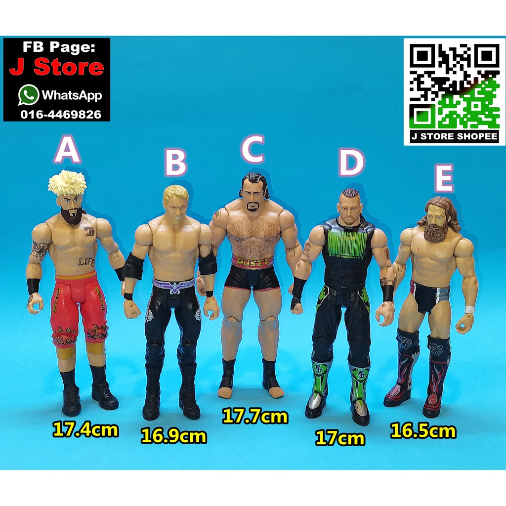 WWE road dogg christian rusev miro action figure ( J Store ) | Shopee ...
