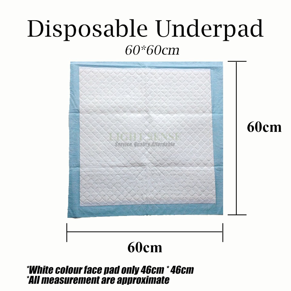 10pcs Disposable Underpad 5PLY 60cmX60cm 60cmX90cm | Shopee Malaysia