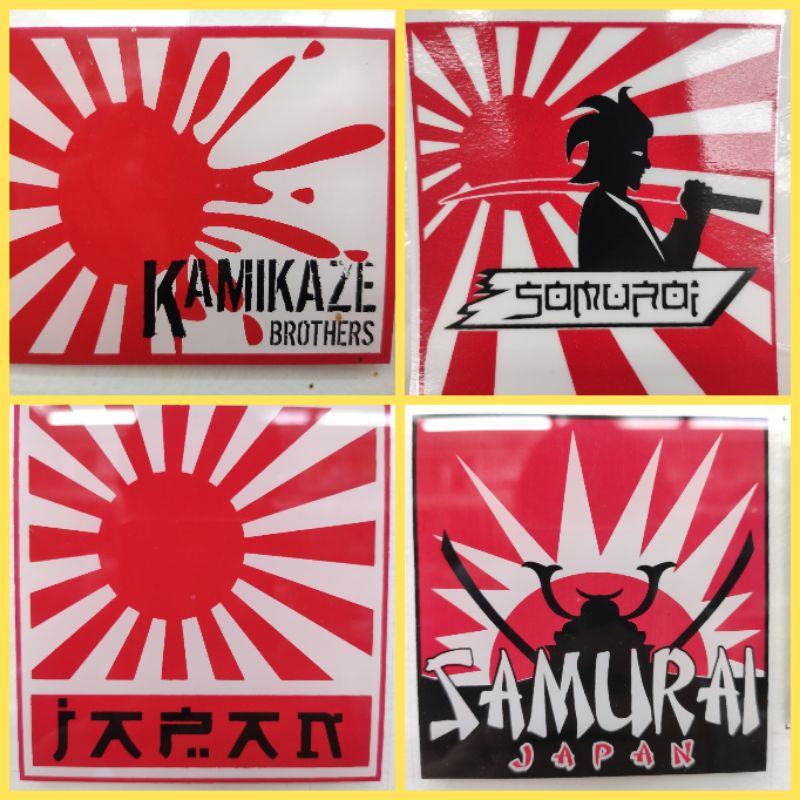 Sticker cermin kereta japan jepun samurai japan kamikaze brother jepun ...