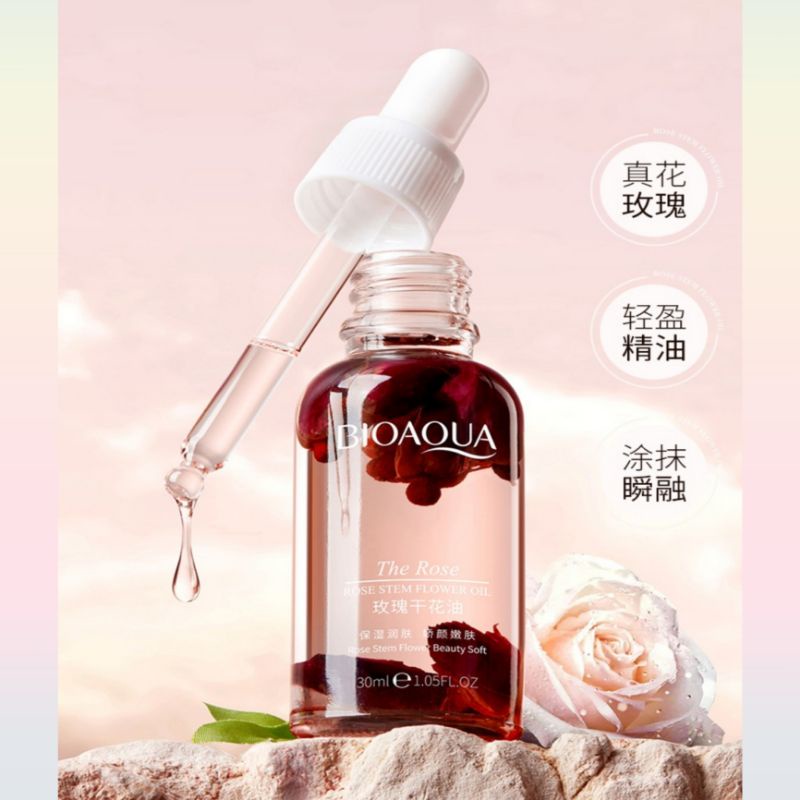 Rose Essence Oil 玫瑰精华油 Rose Stem Flower Oil 30ML 花瓣 精华液 玫瑰 玫瑰花瓣 Rose ...