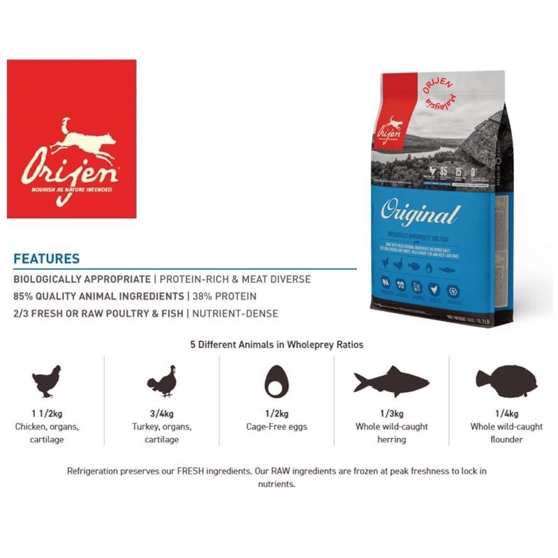 Orijen/SixFish/Original 11.4kg | Shopee Malaysia