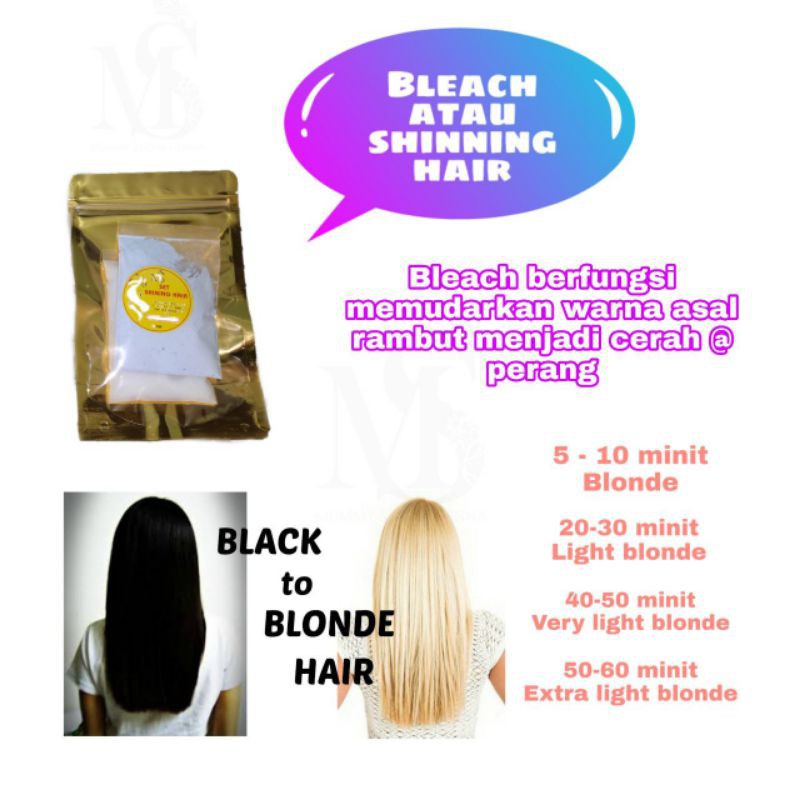 BLEACH RAMBUT HALAL SAH DI BAWA SOLAT 🔥READY STOK🔥 | Shopee Malaysia