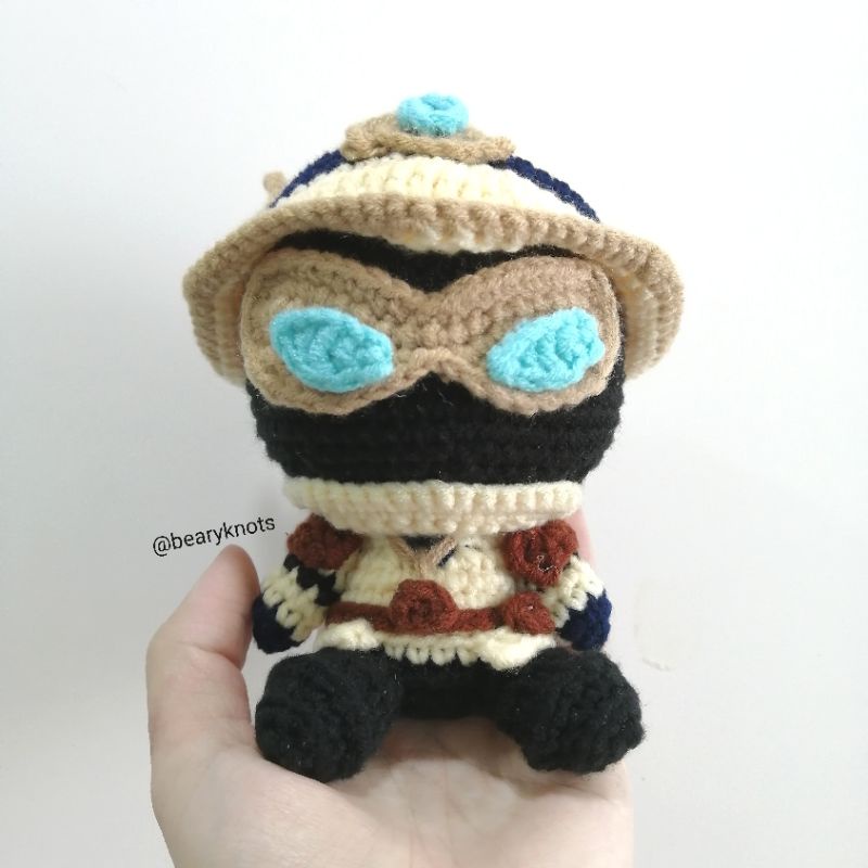 Valorant Cypher Inspired Handmade Crochet Amigurumi Doll (Finished ...