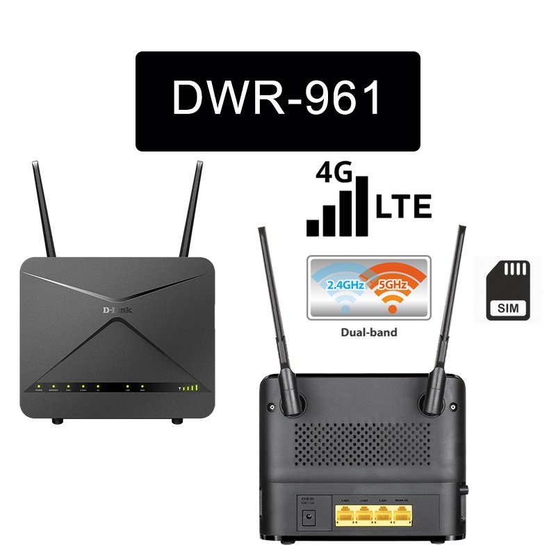 D-Link DWR-116 DWR-920V DWR-M920 DWR-953 DWR-961 DWR-932C-E1 DWR-932 D3 - 3G/4G LTE Wireless ...