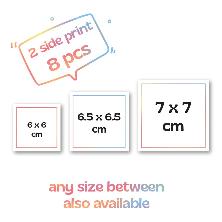 [Print-Own-Design] Square Print / Square Postcard / Square Poster / Art ...
