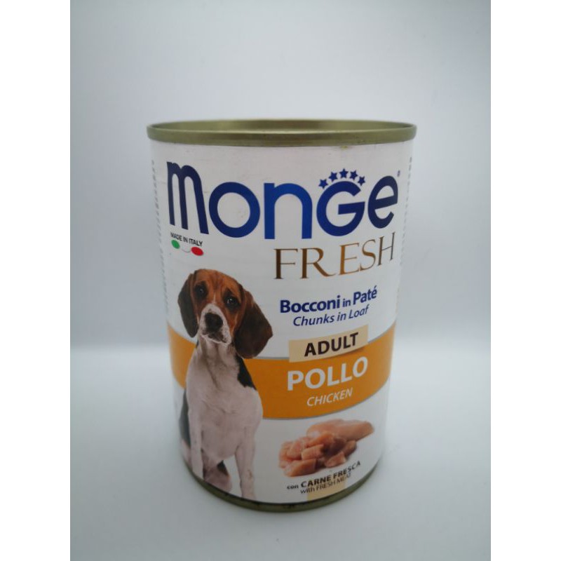 MONGE Fresh Chunks in Loaf Dog Can (Puppy/Adult/Senior) (5 Flavours ...