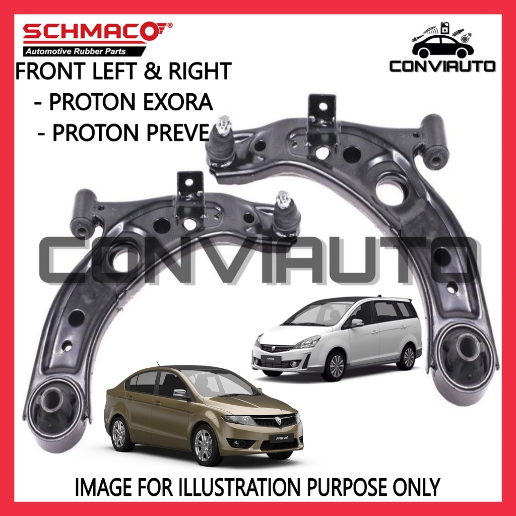 PROTON EXORA PREVE LOWER ARM FRONT SCHMACO LEFT/RIGHT/SET (SPT-LA9057 ...