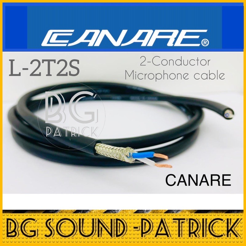 CANARE L-2T2S Two-Conductor Shielded Cables (Single) Braided Shield ...