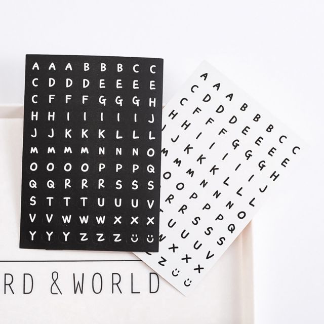 ALPHABET STICKER SHEET | Shopee Malaysia
