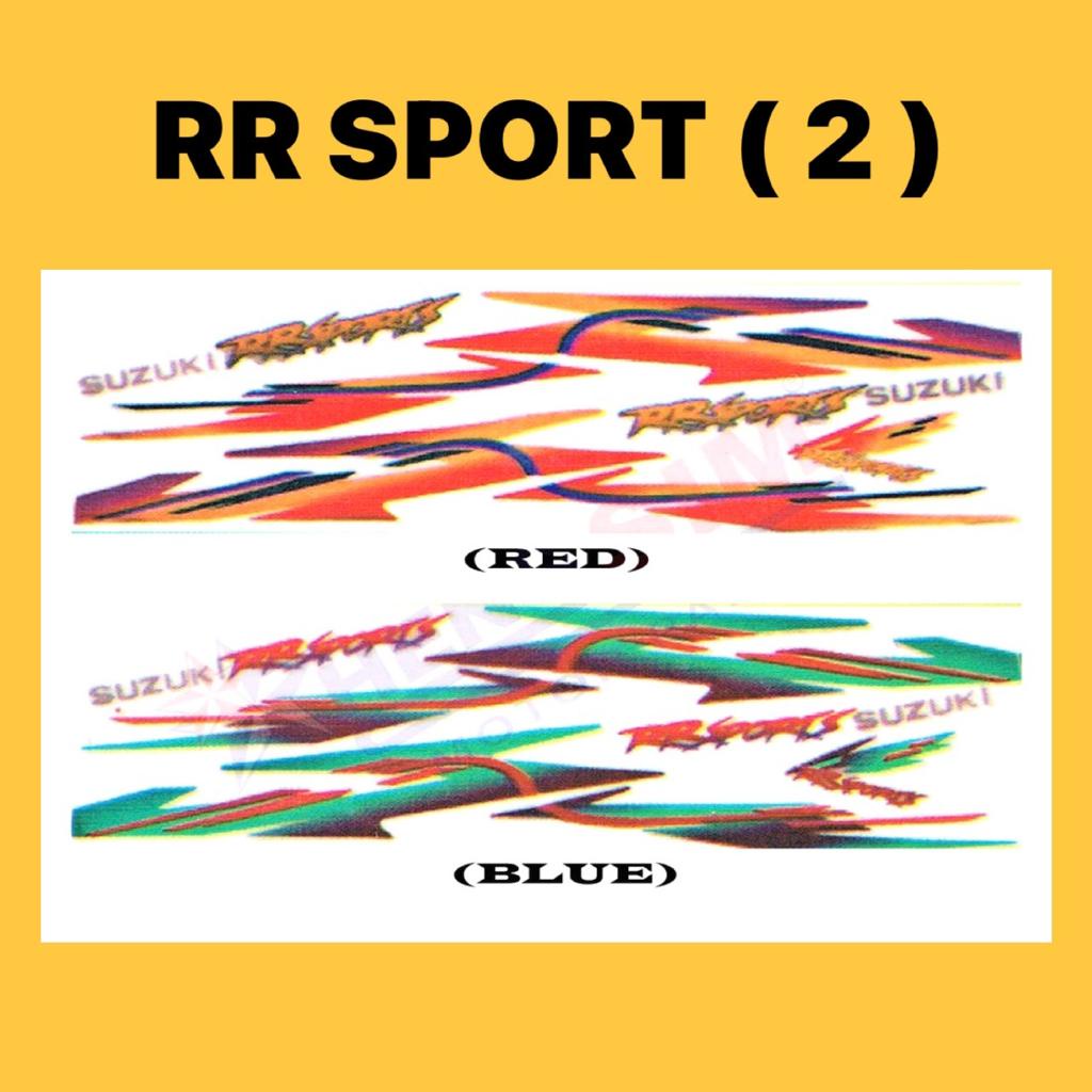 Suzuki BEST RR SPORT RC 110 (2) Body Sticker Stripe Red / Blue STRIKE ...