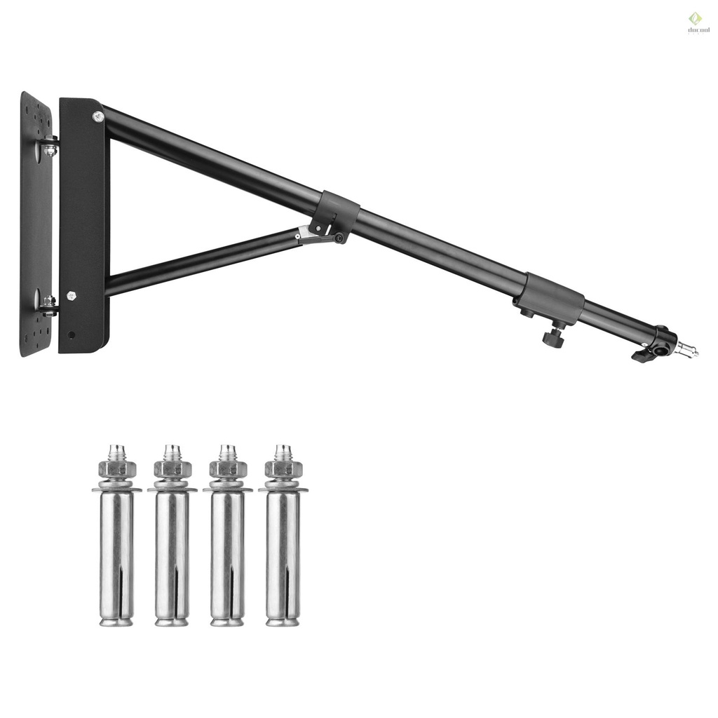 D&L Wall Mounting Triangle Boom Arm Light Stand for Photography Strobe ...
