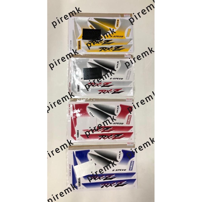 stripe moritaka rxz model yahoo/ merah yahoo/ kuning yahoo /purple yahoo /silver yahoo/ milo ...