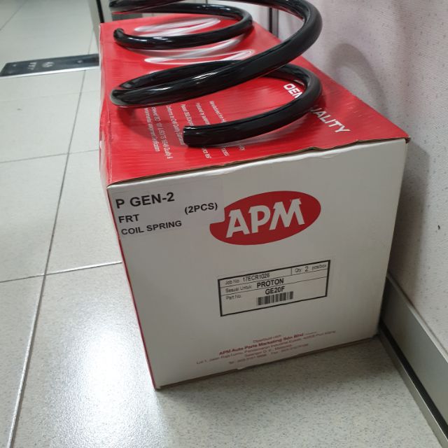 APM proton Gen2 standard coil spring set front (2pcs) | Shopee Malaysia