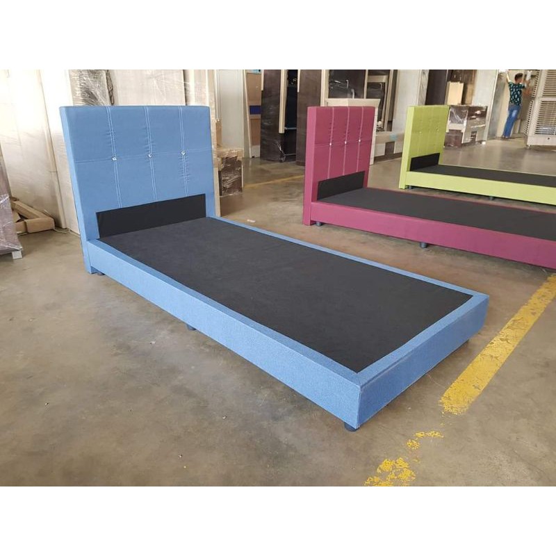 Suria - Fabric Frame Bed / Single Bed / Katil Single Bed / Single Bed ...